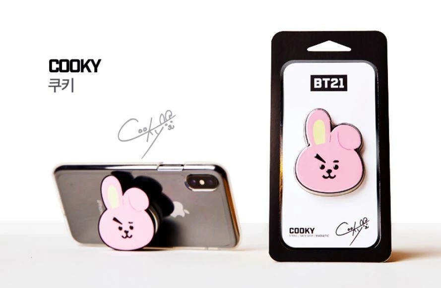 BT21 COOKY GRIPTOK POPSOCKET, Mobile Phones & Gadgets, Mobile & Gadget ...