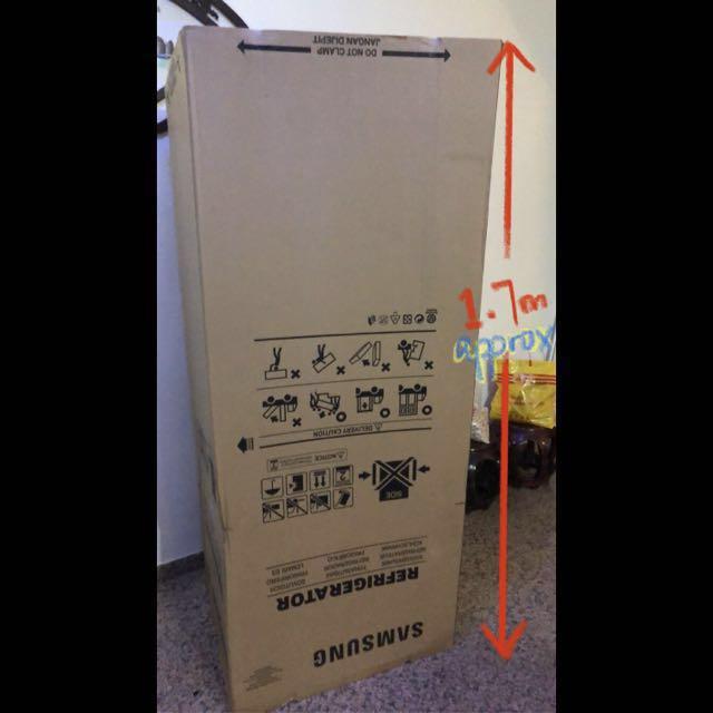 Carton Box | 1.7m | Free | Fridge, Everything Else on Carousell