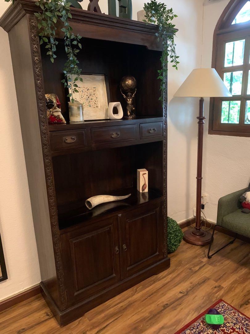 Colonial style Display Cabinet - solid wood, Furniture & Home Living ...