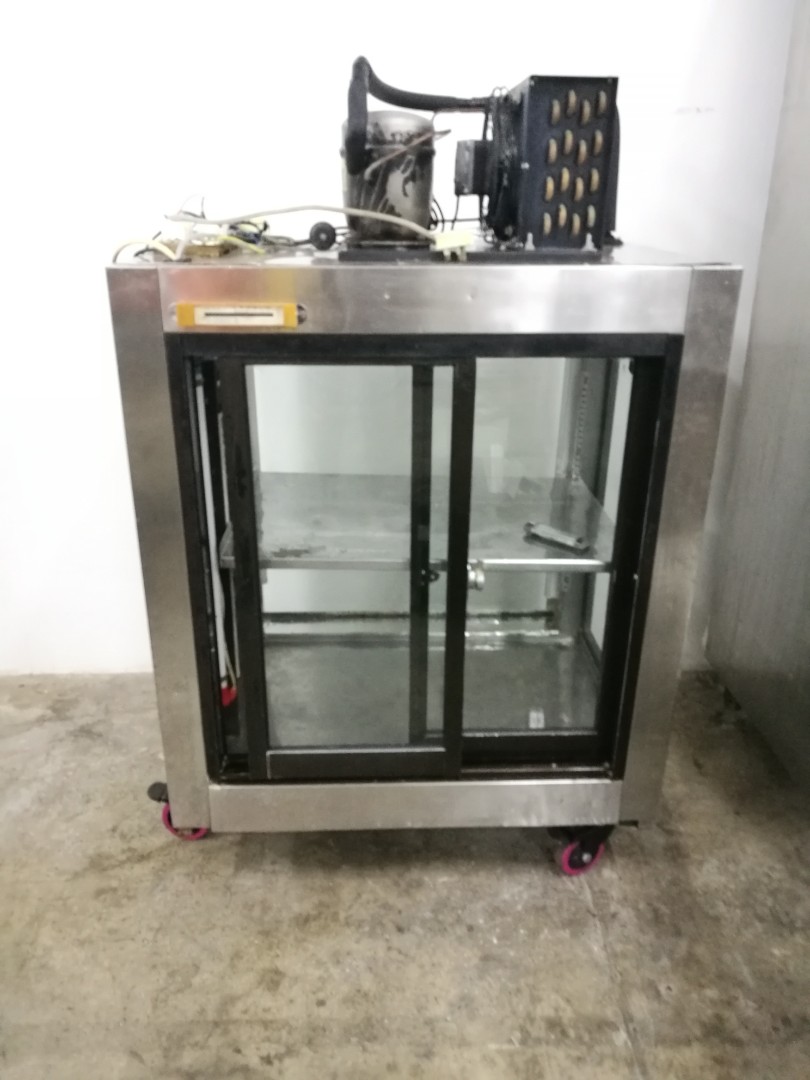 Table top display chiller for fish soup stall, Furniture & Home Living ...