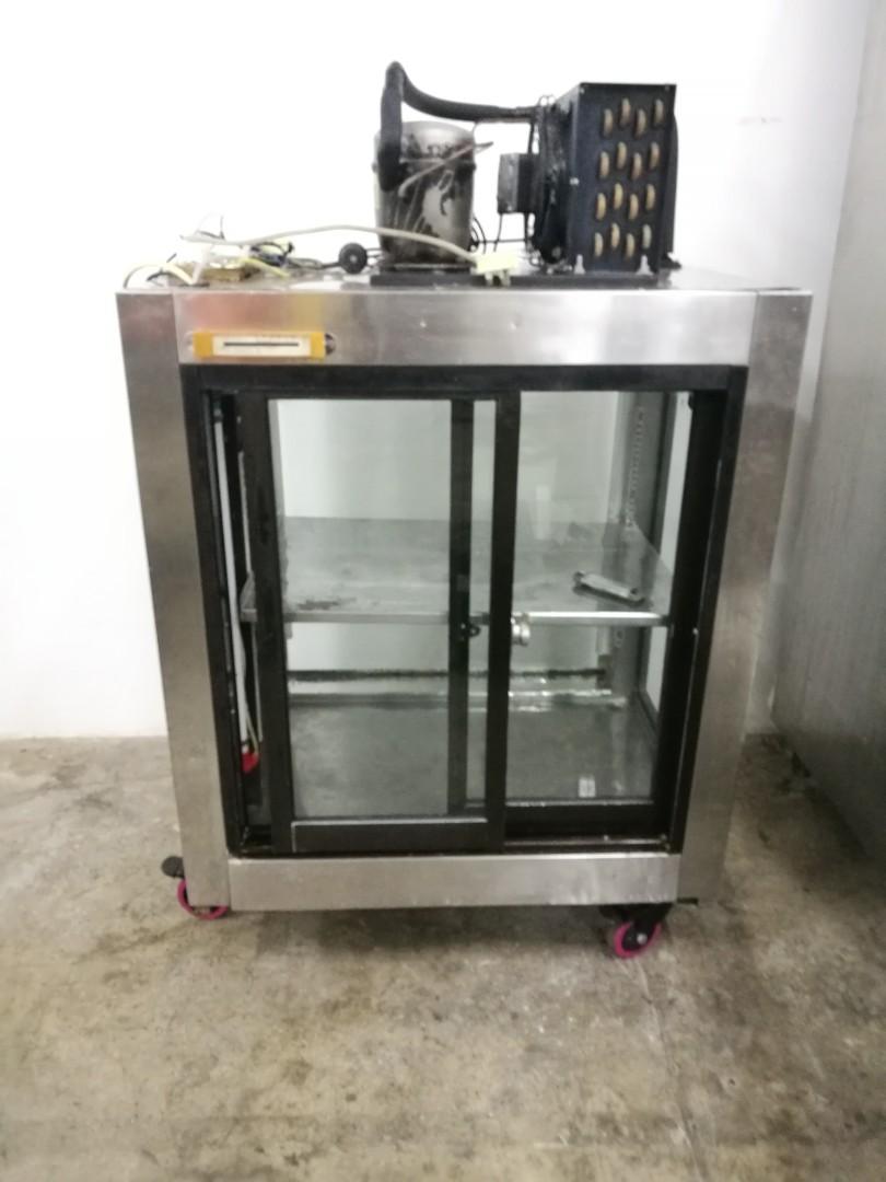 Table top display chiller for fish soup stall, Furniture & Home Living ...