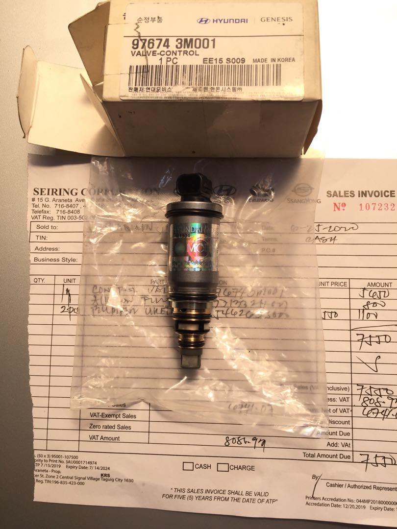 Kia Hyundai PN: 97674 3M001 A/C Compressor Control Valve, Car Parts ...