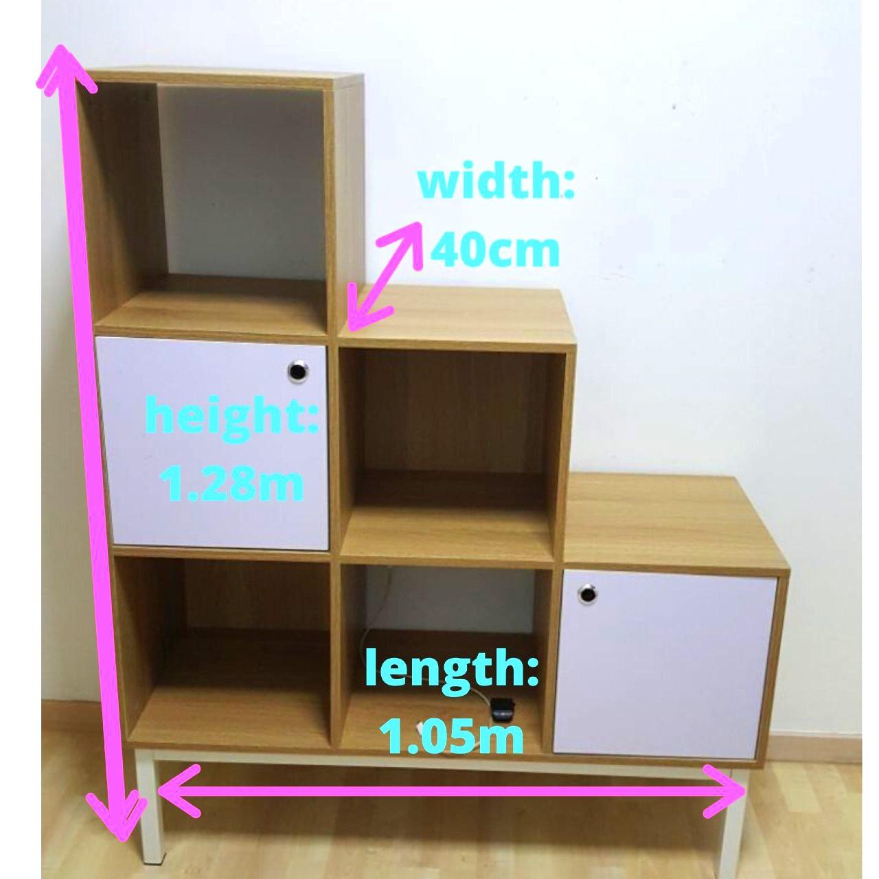 Layered Bookshelf, Bookcase, Wooden, Furniture & Home Living, Furniture ...