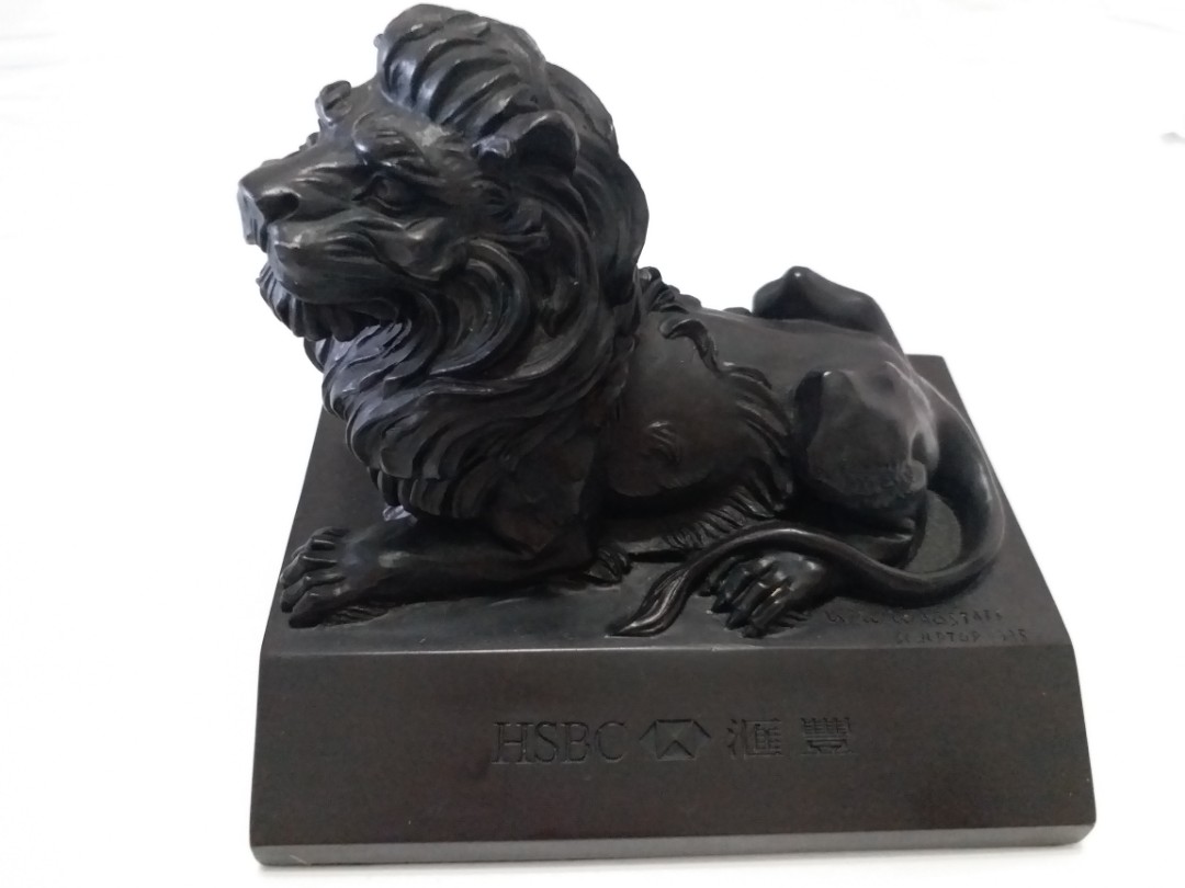 FLASH SALE Limited Edition HSBC Lion ornament 匯豐獅子一對, 興趣及遊戲, 手作＆自家設計 ...