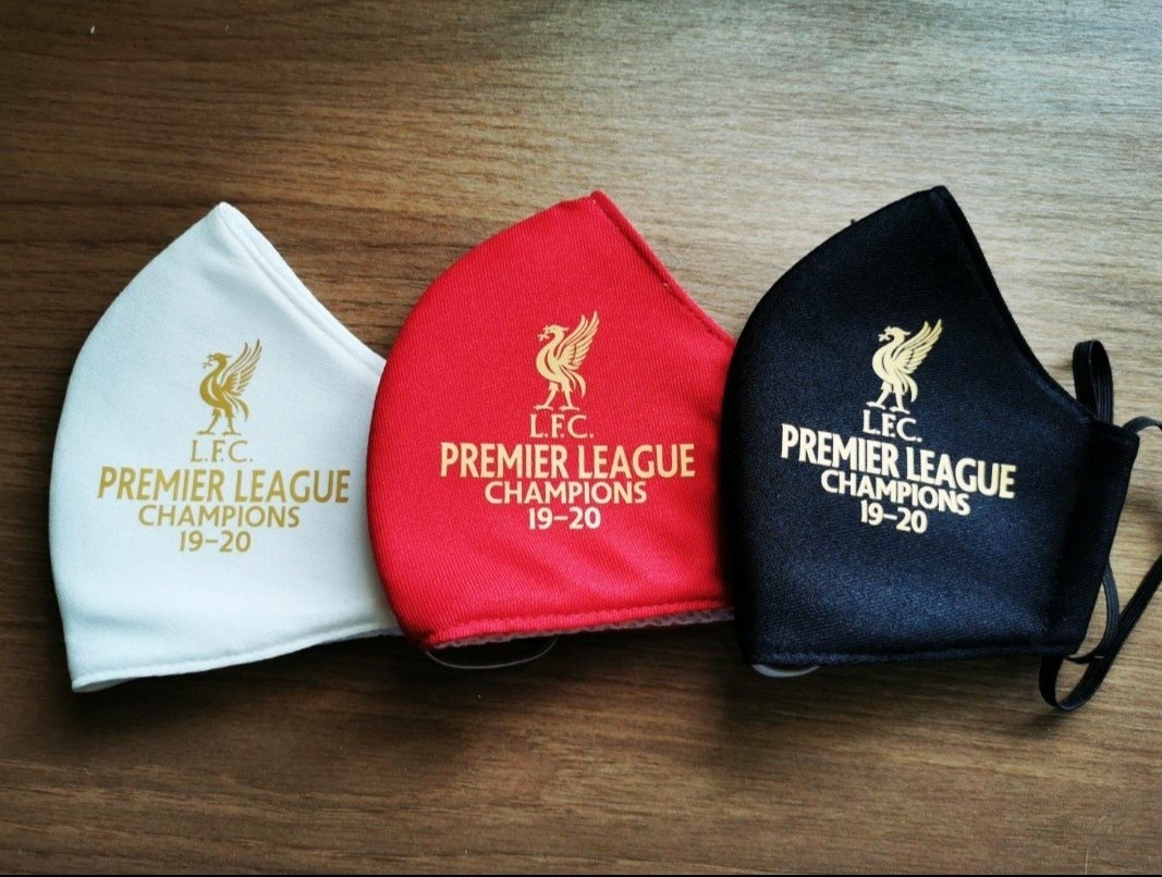 Liverpool PL Champions 19-20 Mask, Men's Fashion, Activewear on Carousell