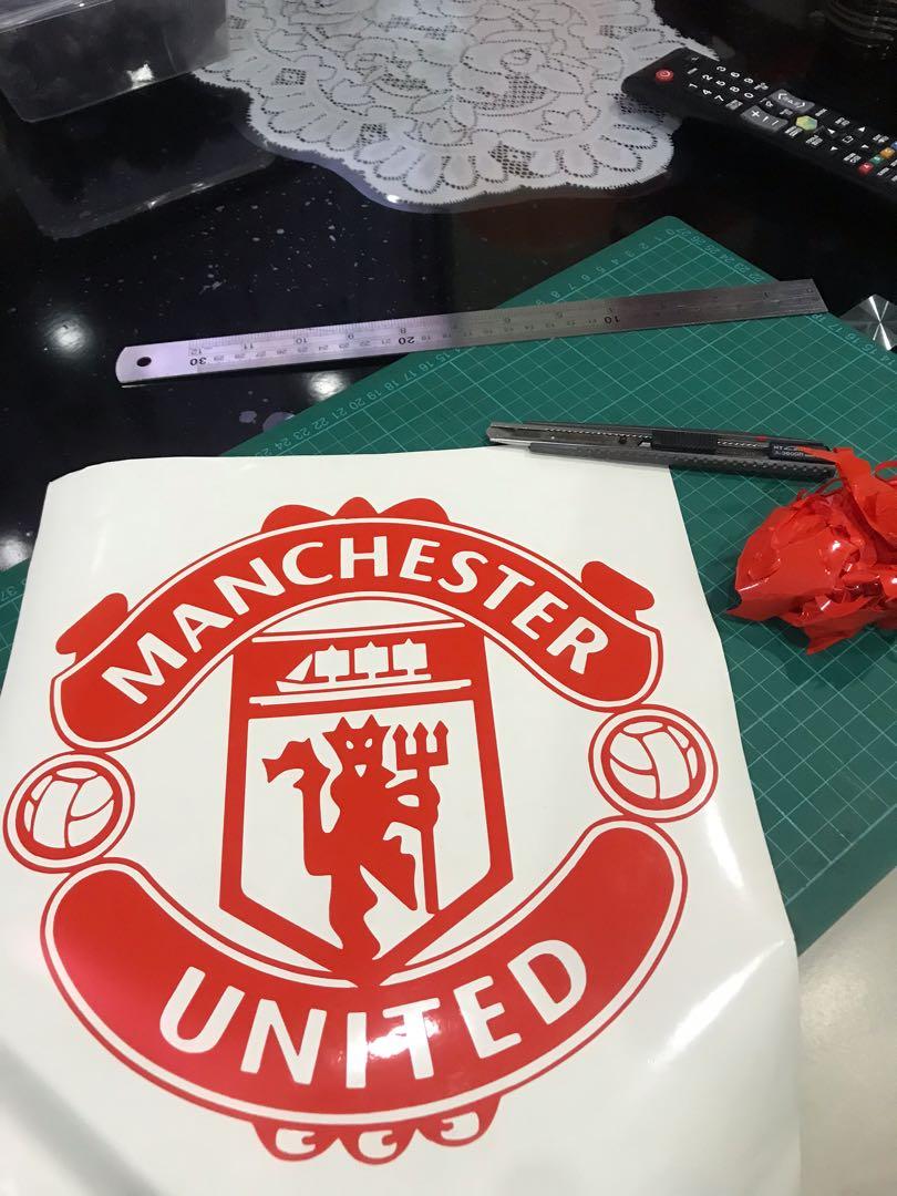 Manchester United Decal, Hobbies & Toys, Stationery & Craft, Art ...