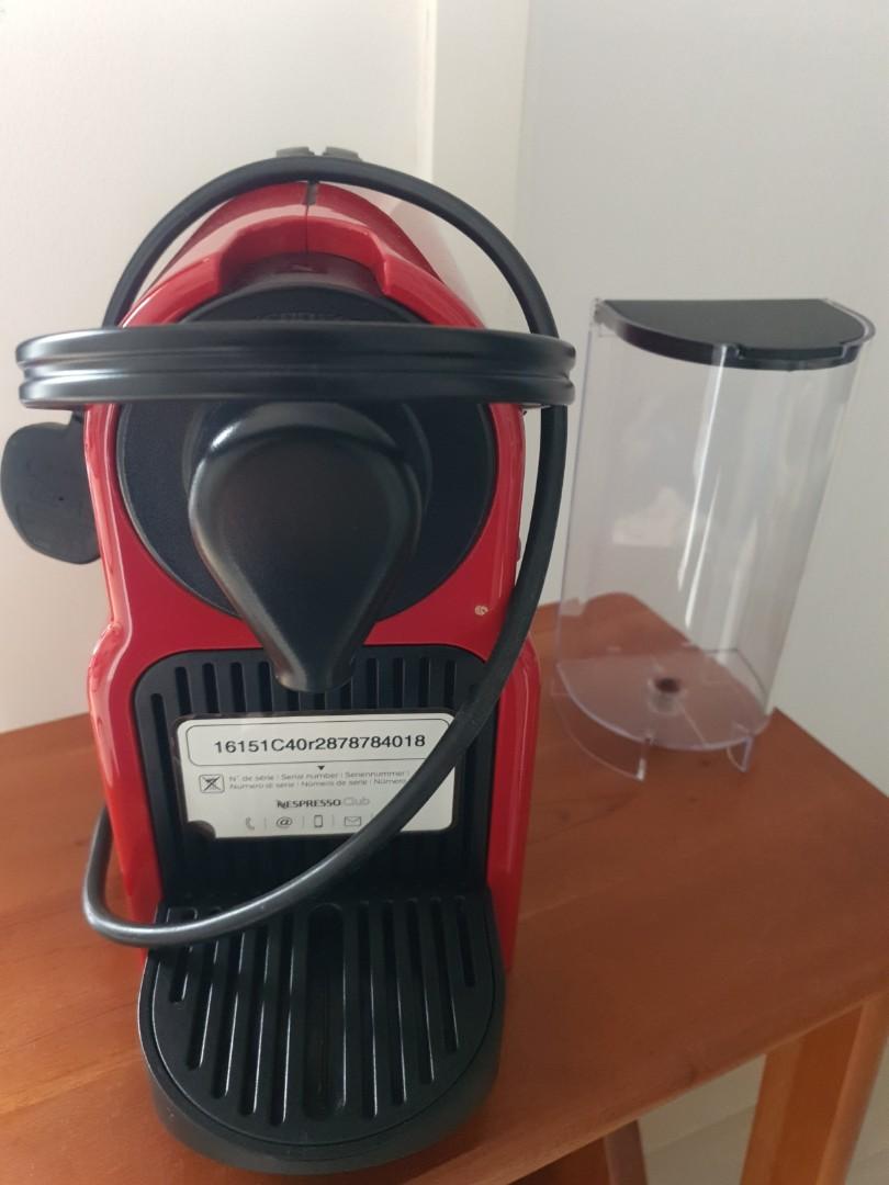 Nespresso Inissia Ruby Red, TV & Home Appliances, Kitchen Appliances ...