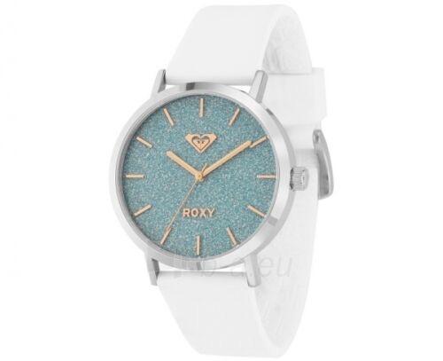 NEW! ROXY THE ROYAL BLUE DIAL SILVER-TONE WHITE RUBBER STRAP BRACELET ...