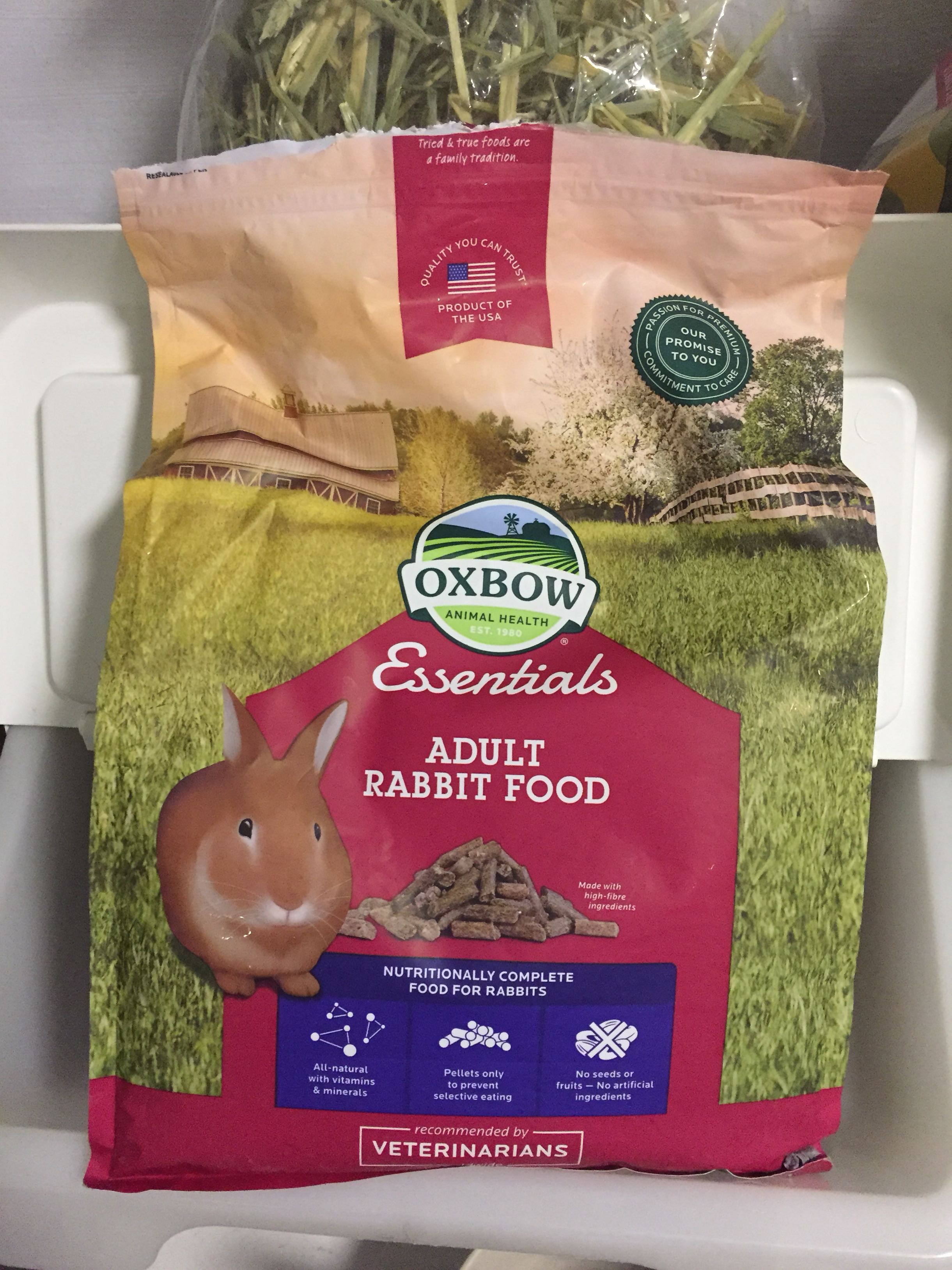 Oxbow Essentials Adult Rabbit Food Pellets, Pet Supplies, For Small ...
