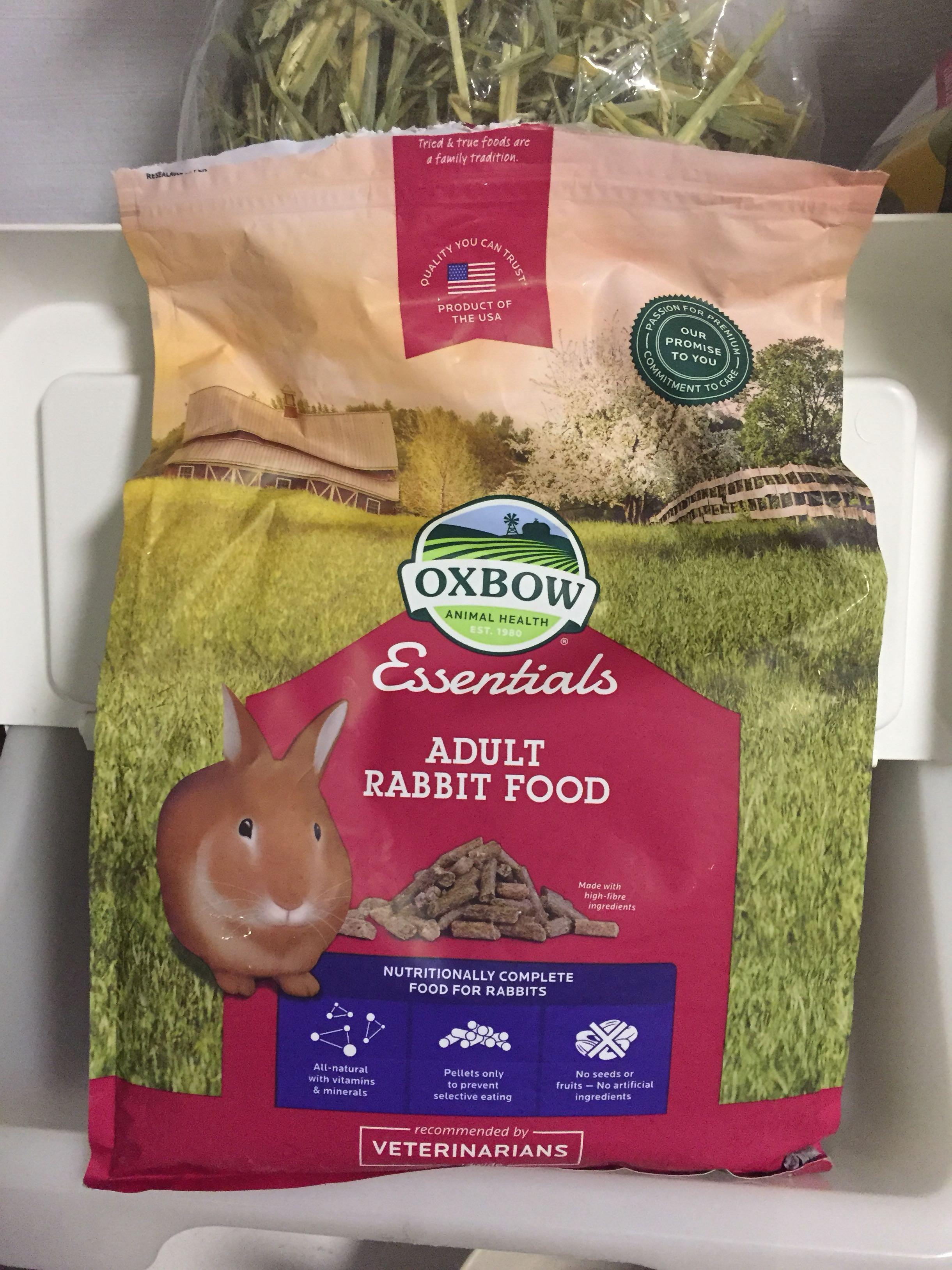 Oxbow Essentials Adult Rabbit Food Pellets, Pet Supplies, For Small ...