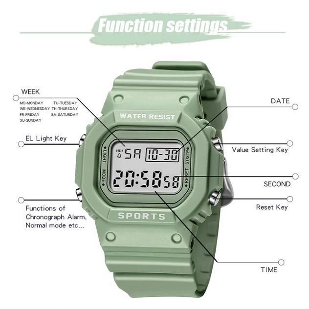 Pastel Electrix Sports Digital Watch, Women's Fashion, Watches on Carousell