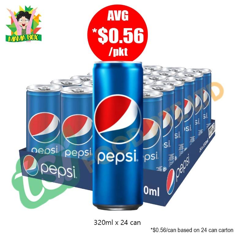 Pepsi 320ml x 24 cans (Carton Sales), Food & Drinks, Alcoholic ...