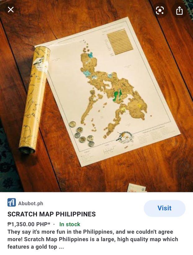 Philippine Scratch Map, Hobbies & Toys, Memorabilia & Collectibles ...