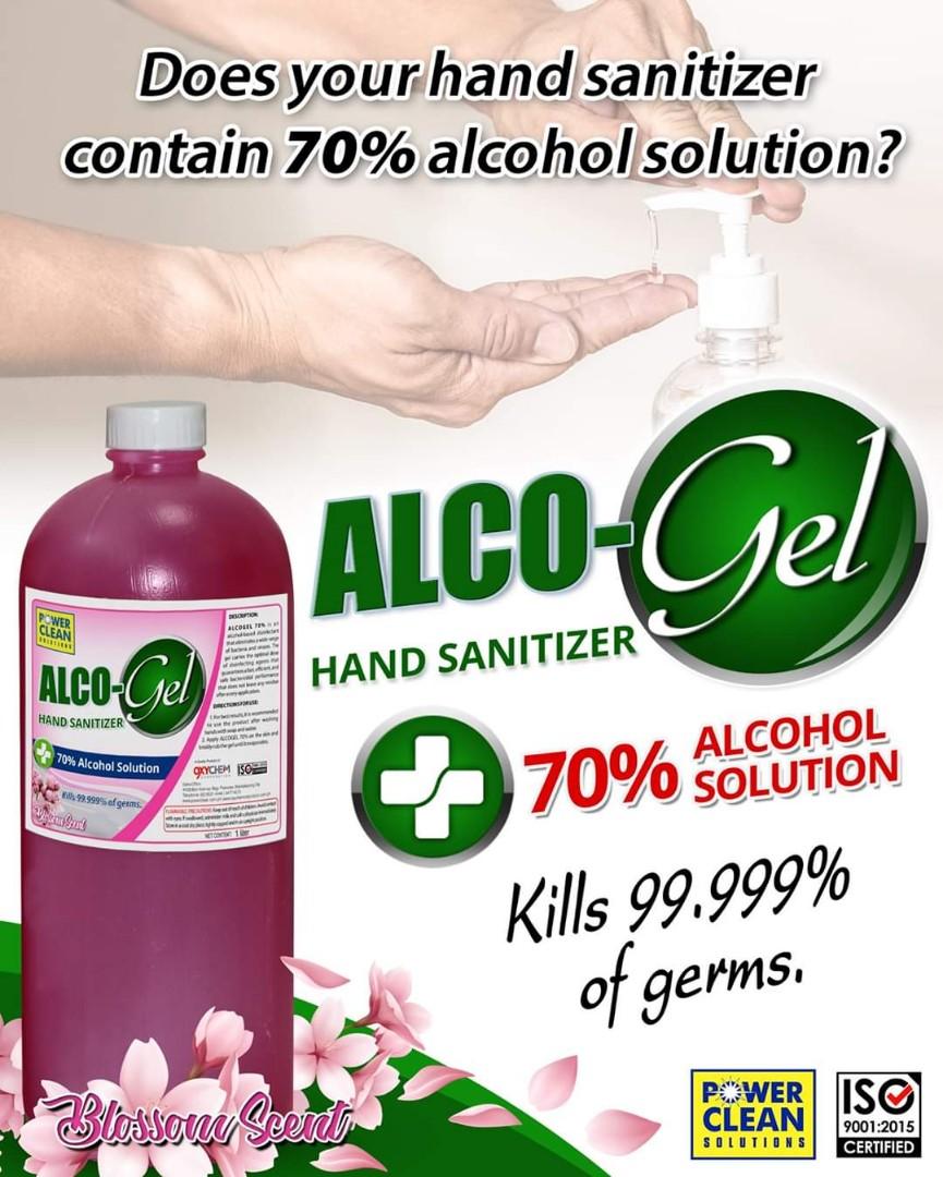 Powerclean Alco-Gel (70% alcohol solution), Furniture & Home Living ...