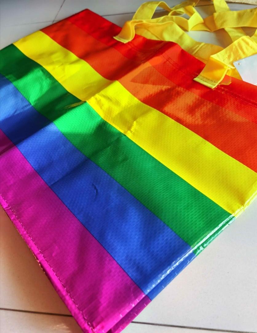 [Ready Stock] IKEA Rainbow STORSTOMMA Bag, Women's Fashion, Bags ...