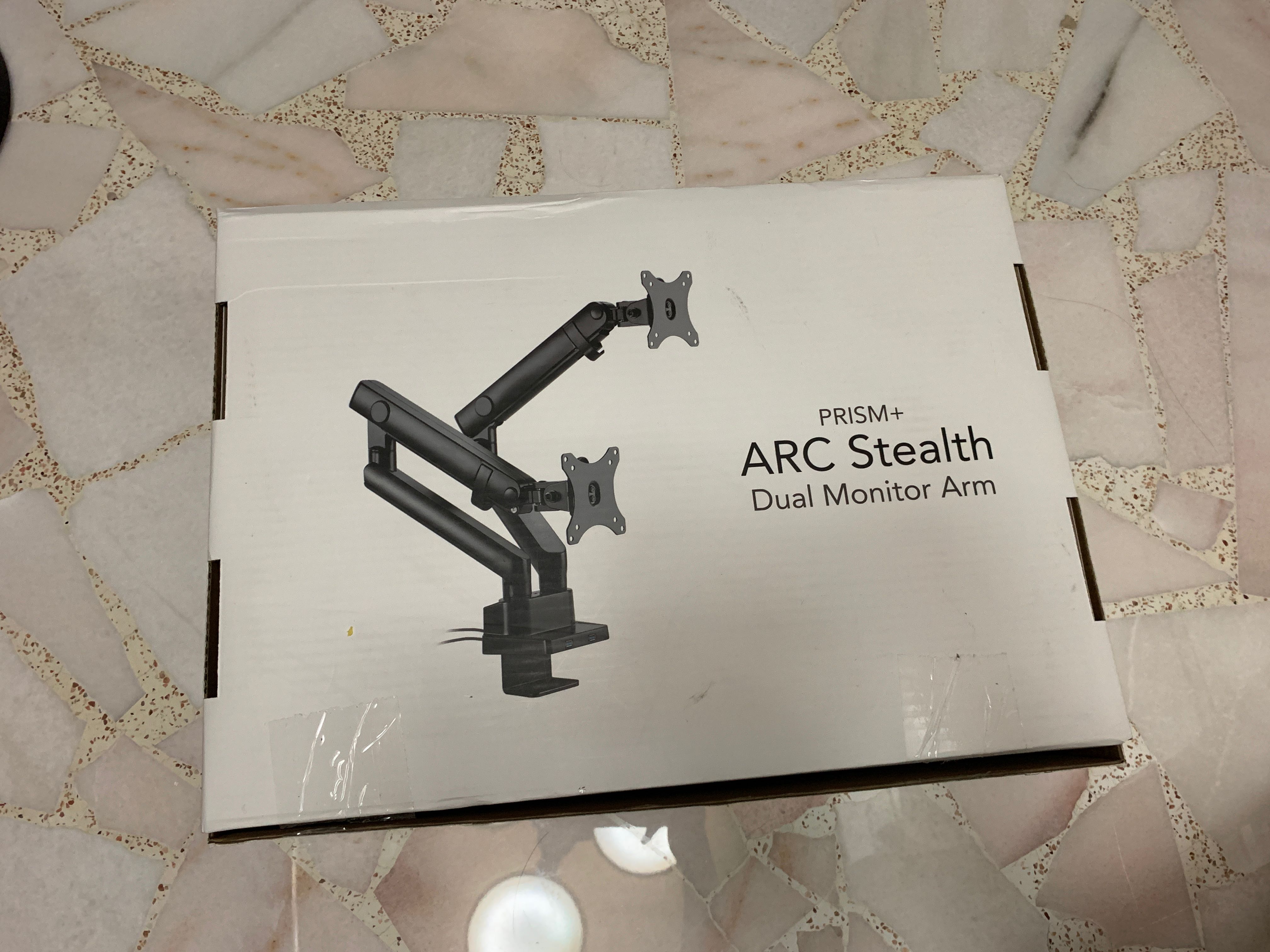 PRIMS+ Arc Stealth Dual Monitor Arm, Computers & Tech, Parts ...