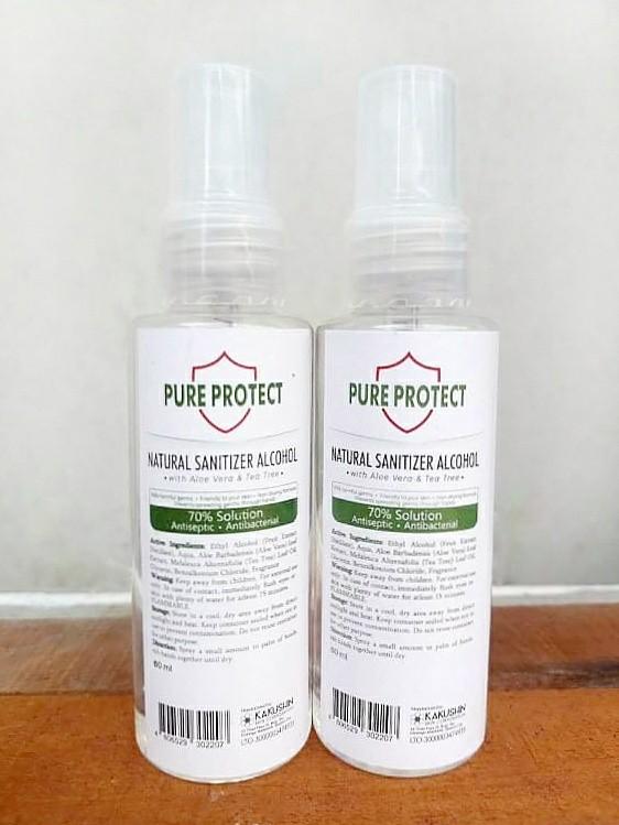 Pure Protect alcohol 1 liter pump, Beauty & Personal Care, Sanitizers ...