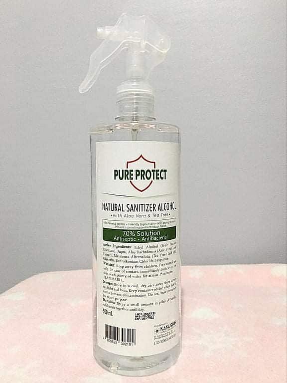 Pure Protect alcohol 1 liter pump, Beauty & Personal Care, Sanitizers ...
