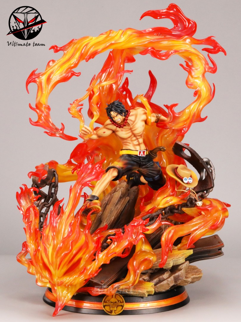 [SALE] JZ STUDIO One Piece Statue Portgas D Ace, Toys & Games, Bricks ...