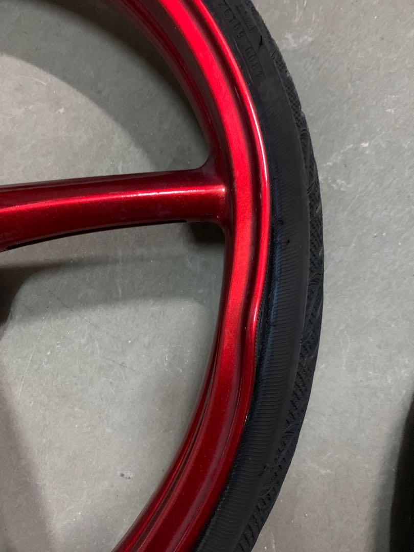 Rim Enkei FC Sp522 Candy Red PnP Sniper 150 Y15zr Exciter 150 Mxking ...