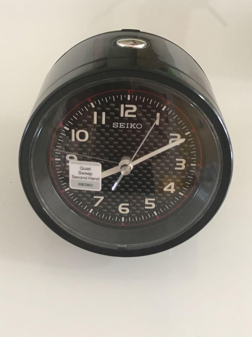 Seiko Tabletop Speedometer Gauge Analog Alarm Clock QXE021J (not ...