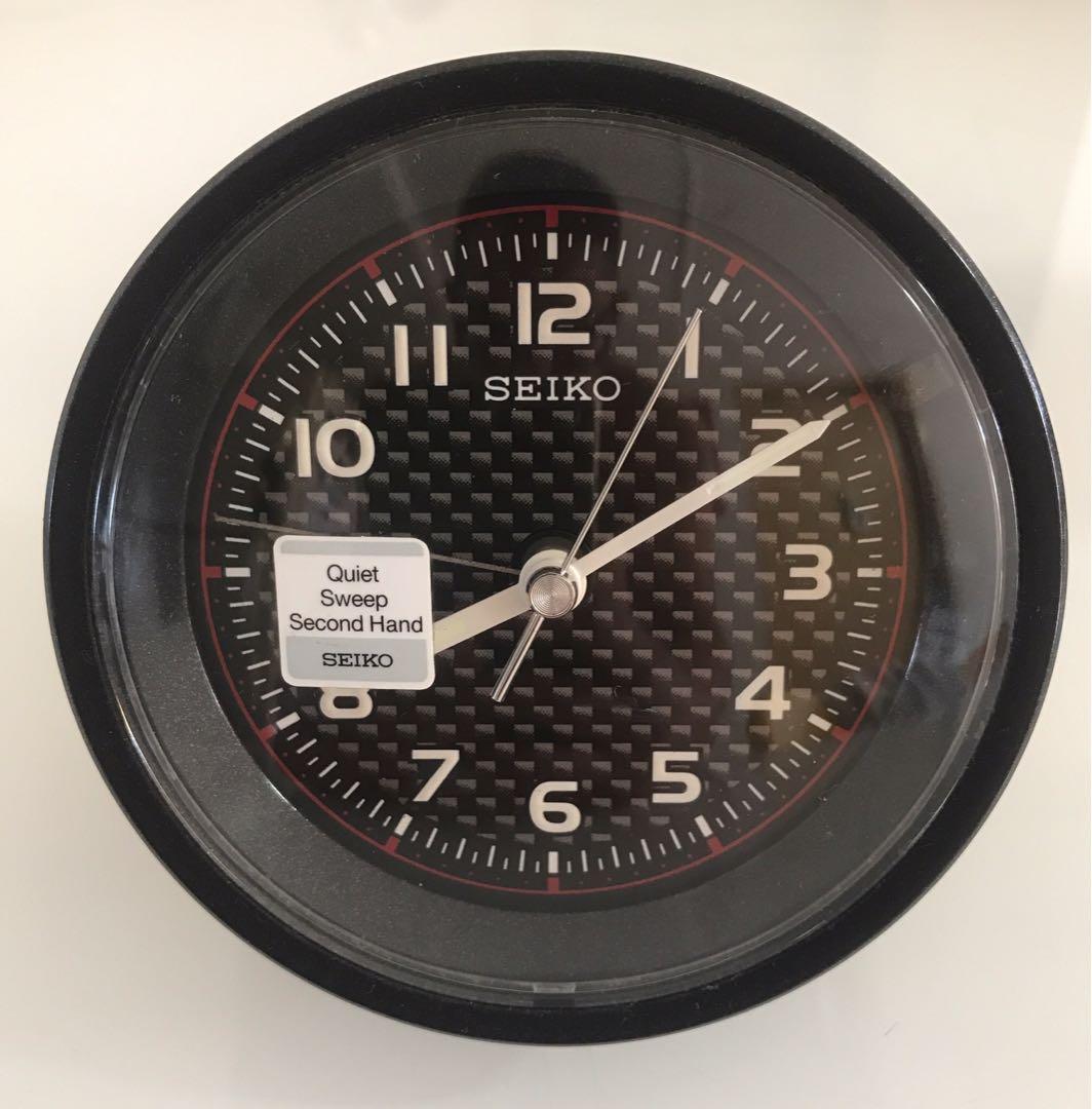 Seiko Tabletop Speedometer Gauge Analog Alarm Clock QXE021J (not ...