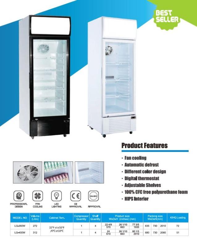 Display Chiller 350L, TV & Home Appliances, Kitchen Appliances ...