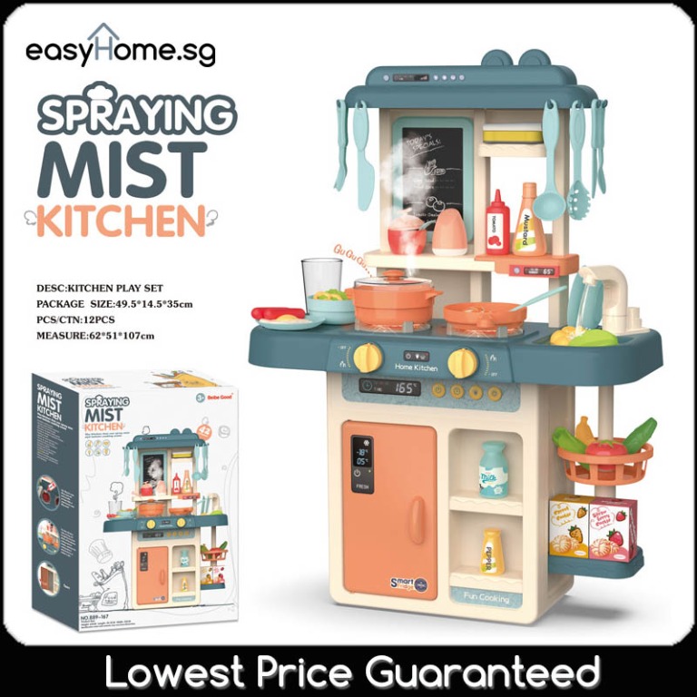 Spraying Mist Kitchen Playset 889-167 Blue 889-168 Pink / Cooking Stove ...