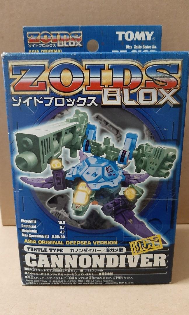 Zoids Blox Cannondiver 1/72 BZ-013D Canon Diver Sea Gamezoids Turtle ...