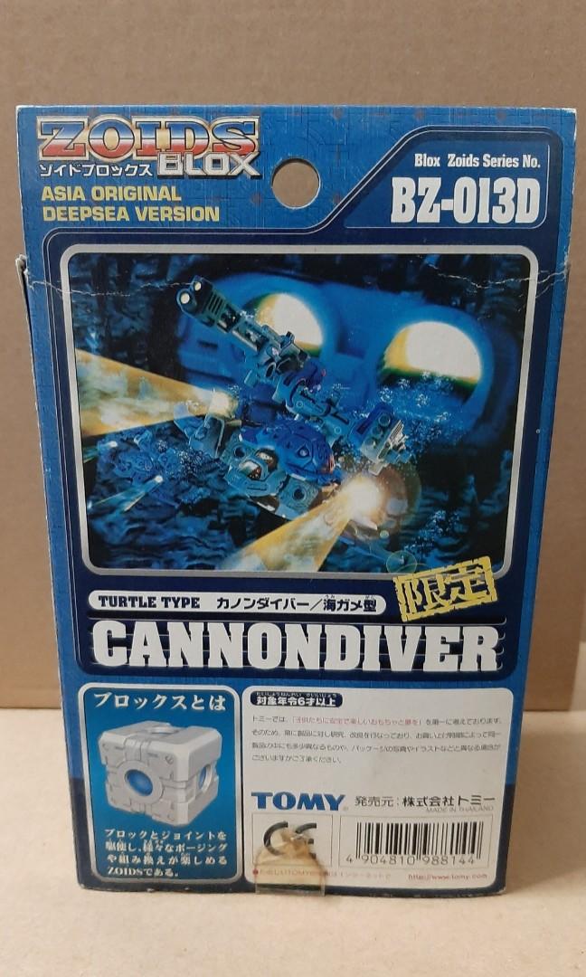 Zoids Blox Cannondiver 1/72 BZ-013D Canon Diver Sea Gamezoids Turtle ...