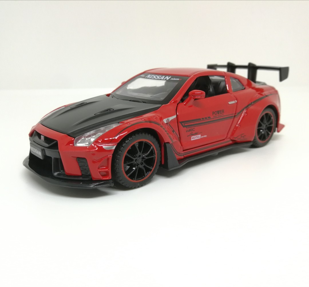 1/32 Nissan GTR R35 Diecast Scale Model Toy Car Red, Hobbies & Toys ...