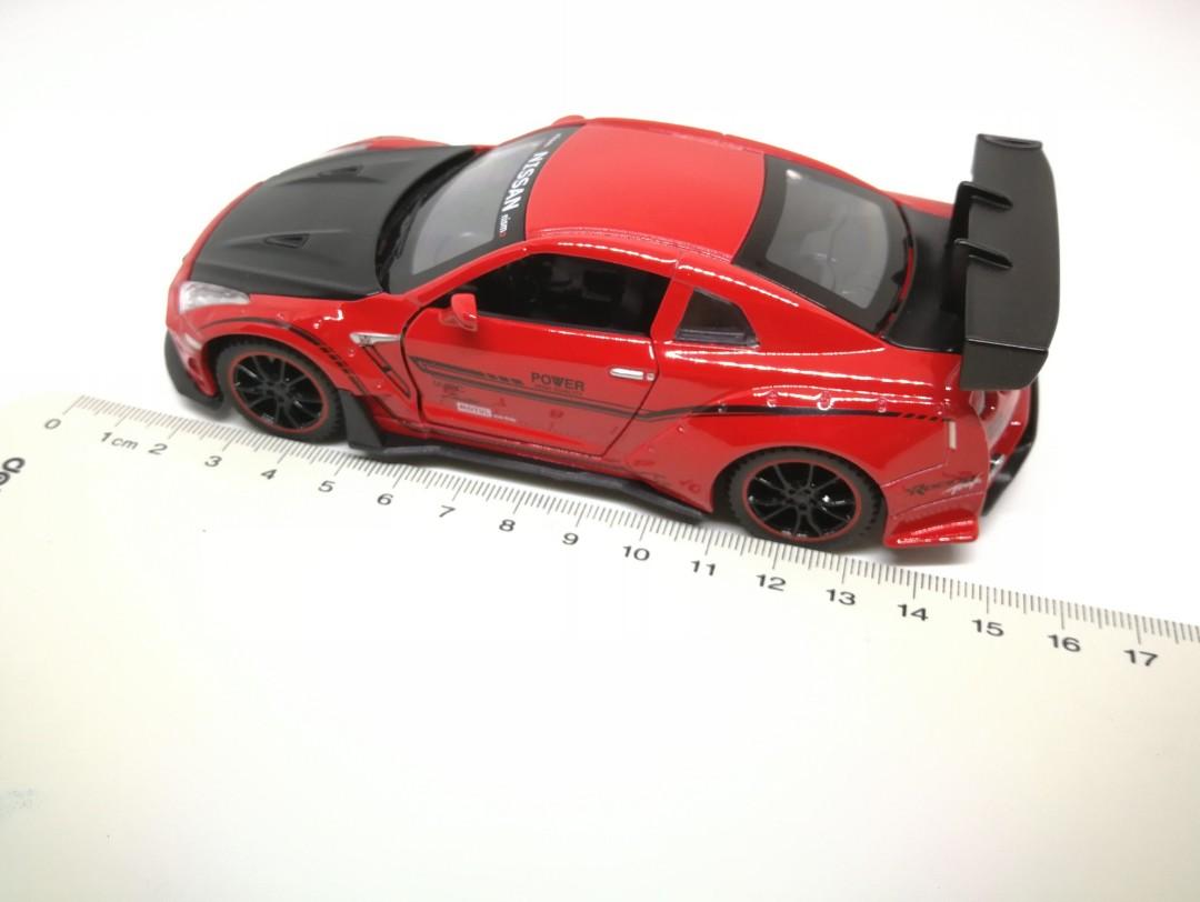 1/32 Nissan GTR R35 Diecast Scale Model Toy Car Red, Hobbies & Toys ...