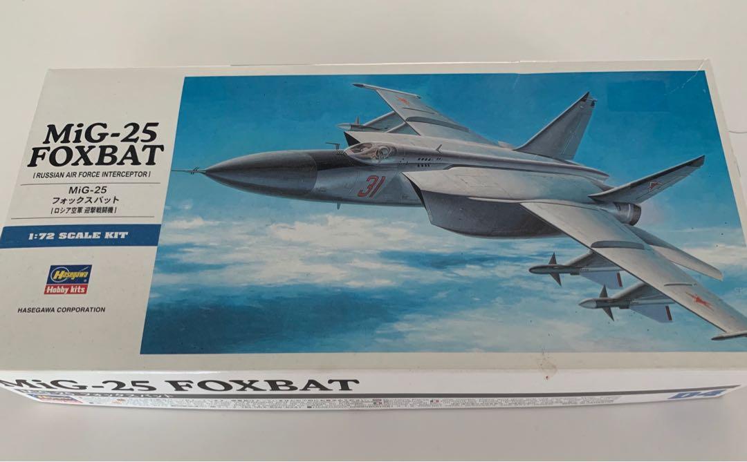 1/72 model kit Hasegawa MiG 25 Foxbat, Hobbies & Toys, Toys & Games on ...