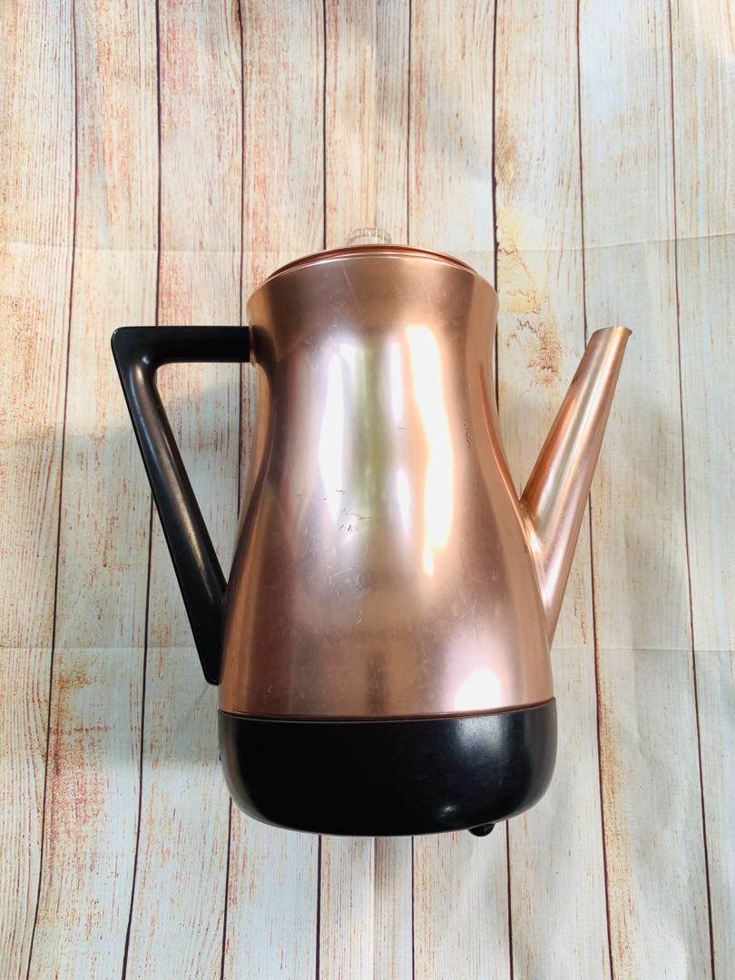 1970s Vintage Copper Bronze Percolator for Display, Hobbies & Toys ...