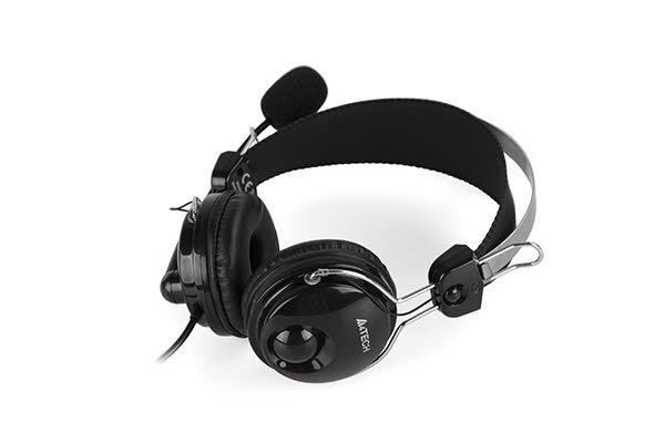 A4TECH HU-7P ComfortFit Stereo USB Headset Headphone with Mic - Black ...