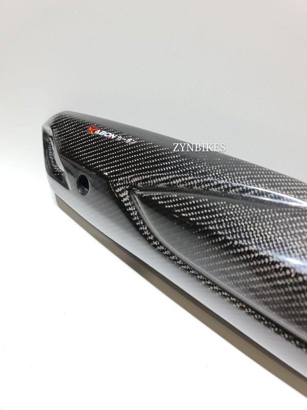 EXHAUST COVER CARBON YAMAHA AEROX 155 NVX 155 V1, Motorcycles ...