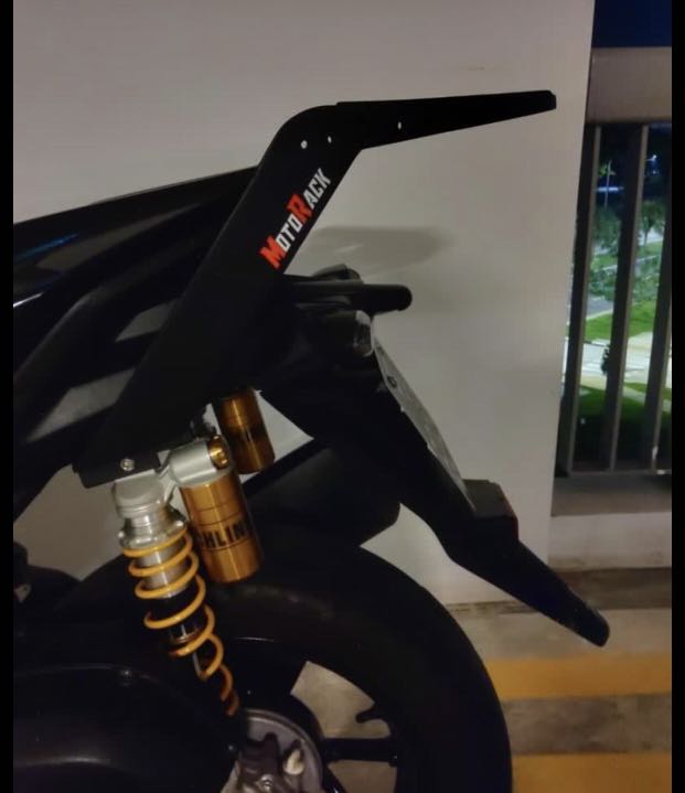 Aerox boxes rack, Motorcycles, Motorcycle Accessories on Carousell