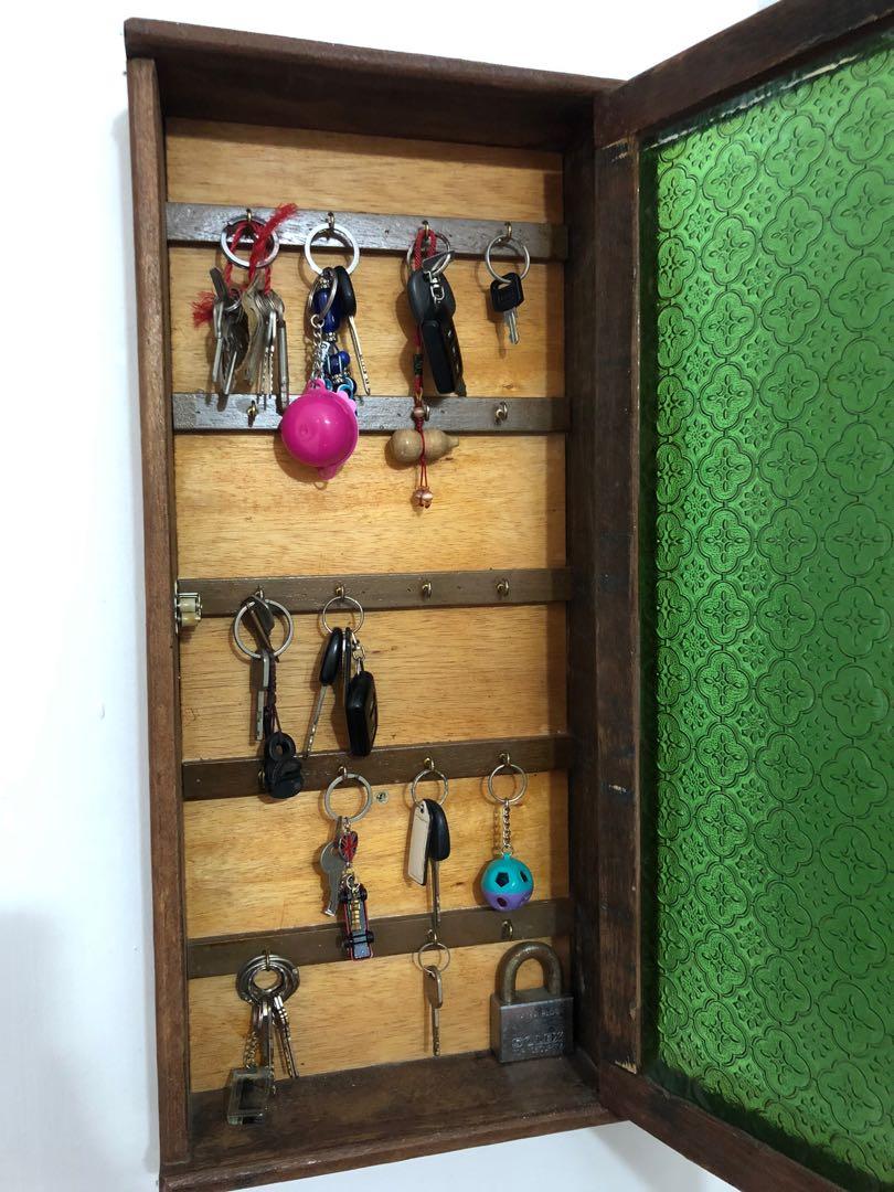 Antique Key Holder wooden Box, Furniture & Home Living, Furniture ...