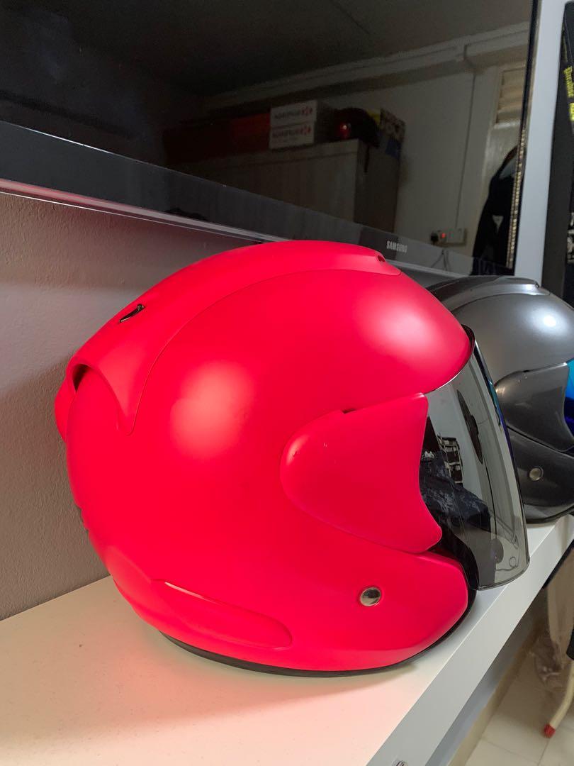 Arc Ritz Helmet Matte Pink, Motorcycles, Motorcycle Apparel on Carousell