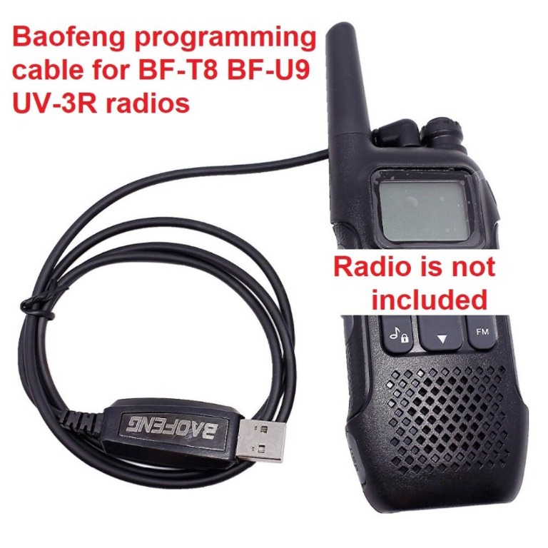 Baofeng USB Programming Cable For Baofeng BF-T8 BF-U9 UV-3R Mini Walkie ...