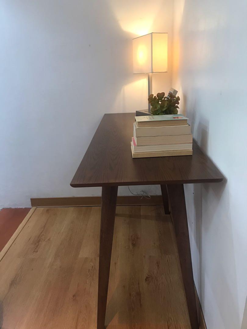 Console/Study table Malasian wood, Furniture & Home Living, Furniture ...