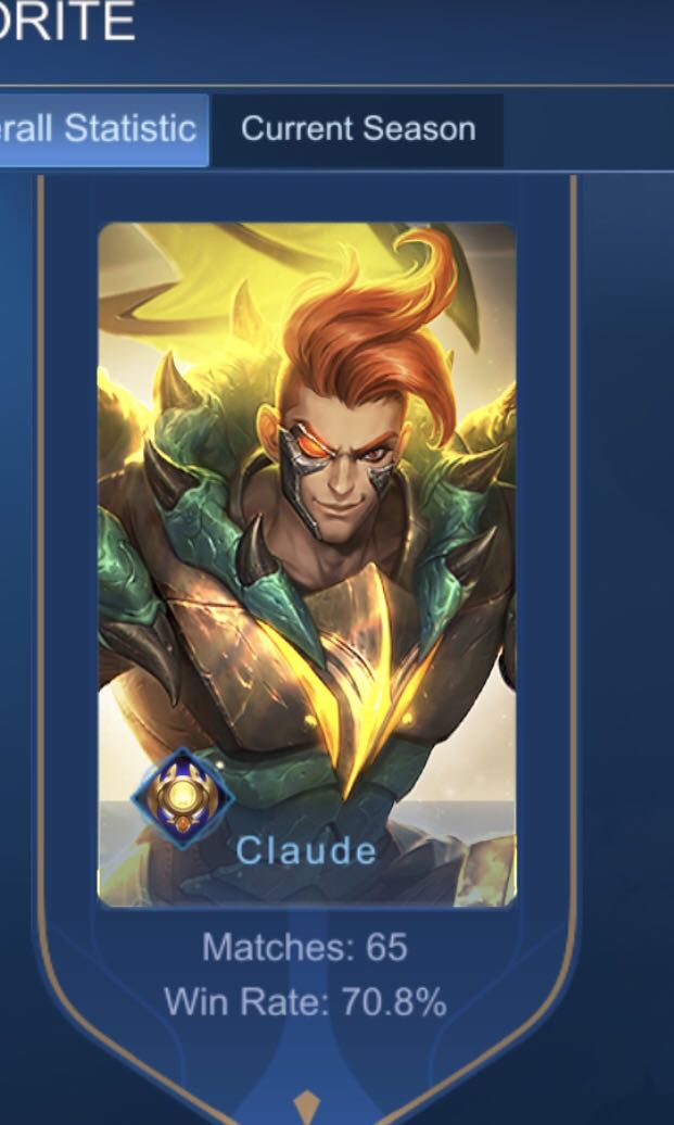 For Sale ML Account With Epic Skin of Claude (Mecha Dragon), Video ...