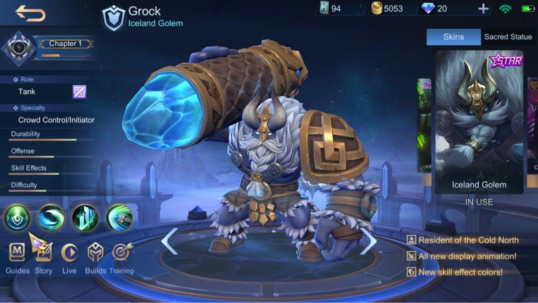 For Sale ML Account With Epic Skin of Claude (Mecha Dragon), Video ...