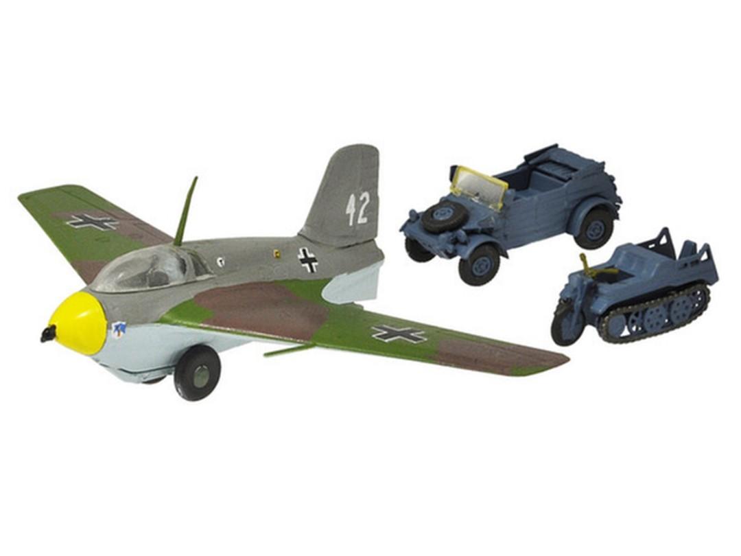 F-TOYS VS6 1/144 WWII FIGHTER Me163B Komet Kubelwagen/Kettenkrad German Air Force 2nd Reserve ...