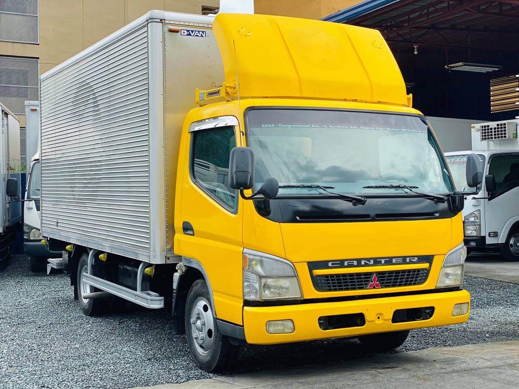 Fuso canter aluminum closedvan 14FT 4M50 engine turbo wide body with ...