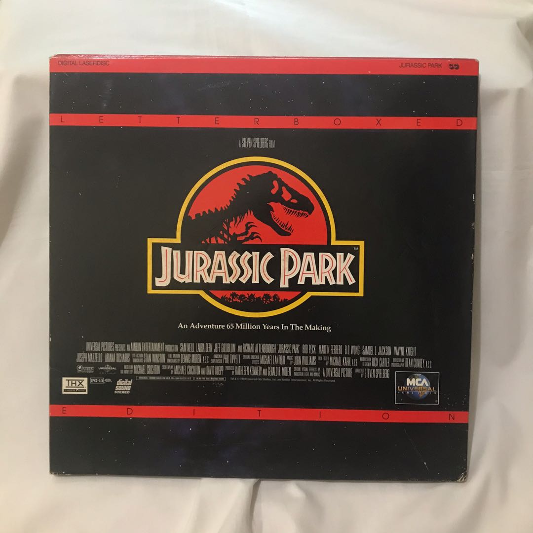 Laser Disc - Jurassic Park, Musik & Media, CD, DVD & Lainnya di Carousell