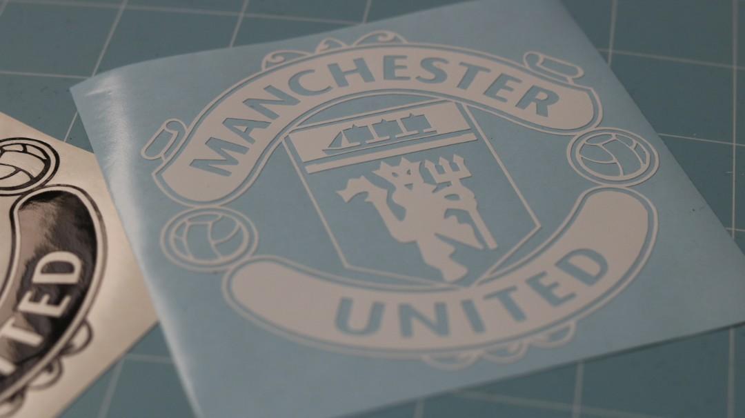 Manchester united car decals/stickers, Hobbies & Toys, Stationery ...
