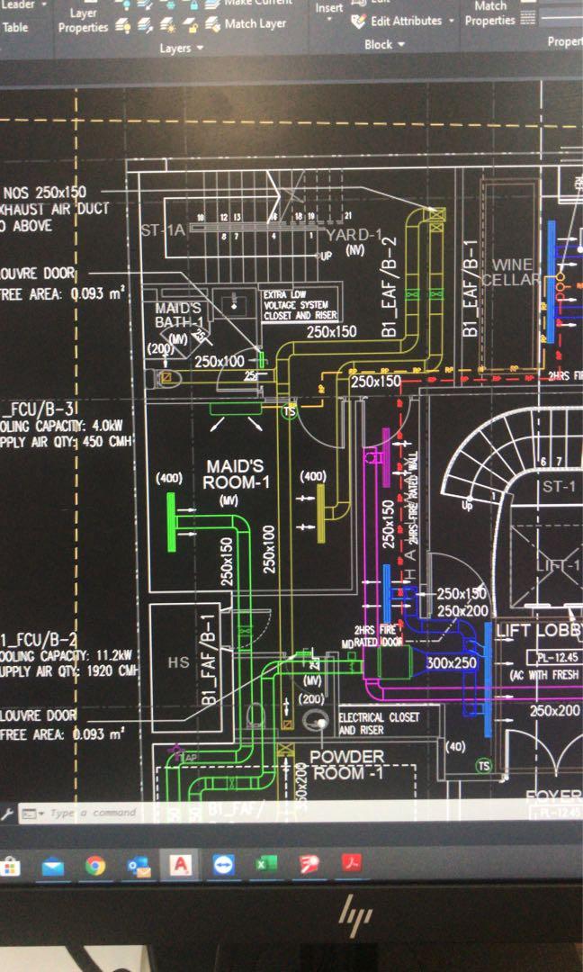 M&E drawings design & draft AutoCAD, Computers & Tech, Printers ...