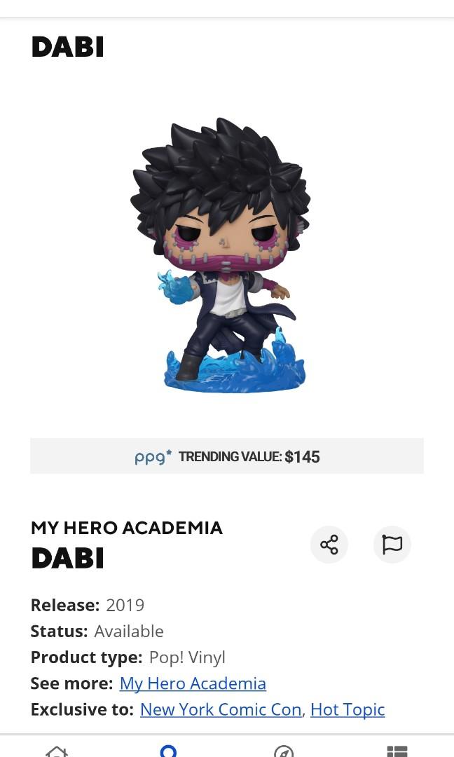 MHA Dabi Funko Pop NYCC Shared Exclusive, Hobbies & Toys, Toys & Games ...