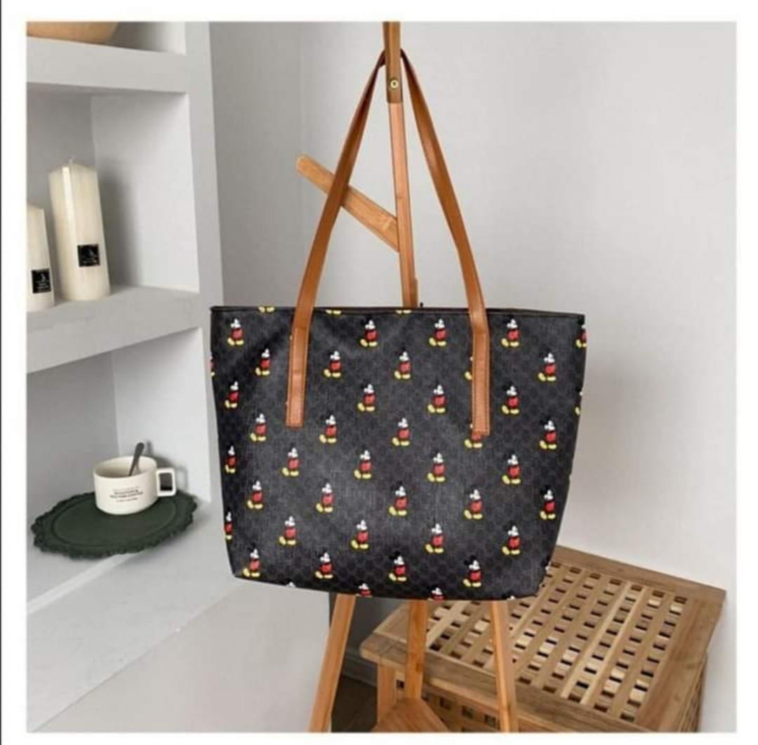 Mickey Mouse Tote Bag, Women's Fashion, Bags & Wallets, Tote Bags on ...